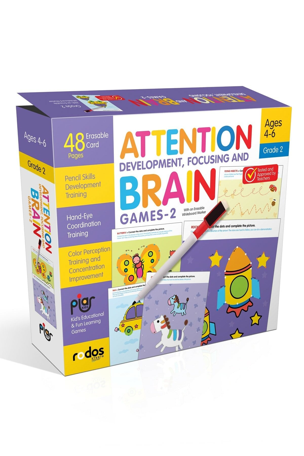 Piar Kids Attention Development, Focusing And Brain Games-2 (Grade 2) – S101