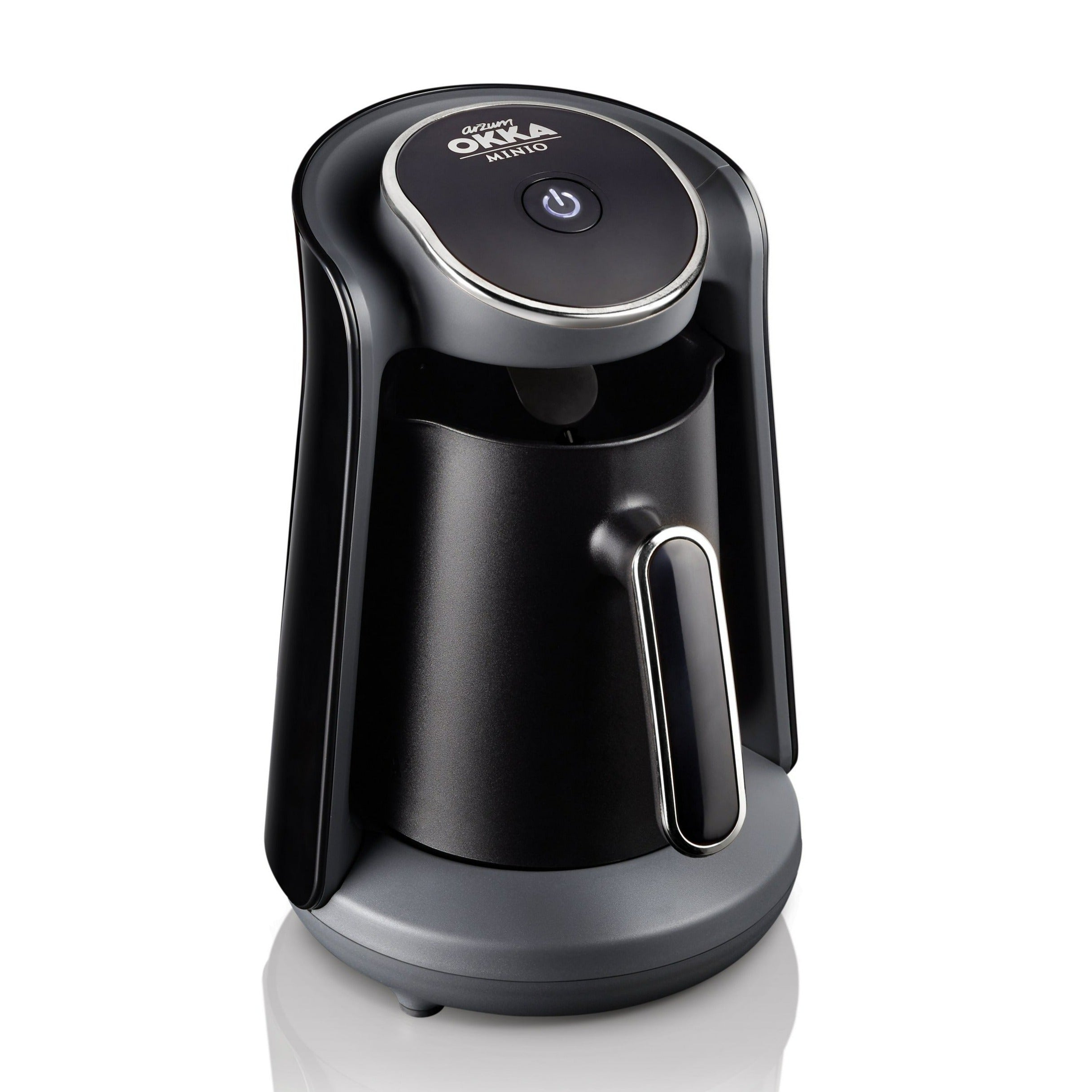 Arzum Okka Minio Automatic Turkish Coffee Maker, Black/Silver – S101