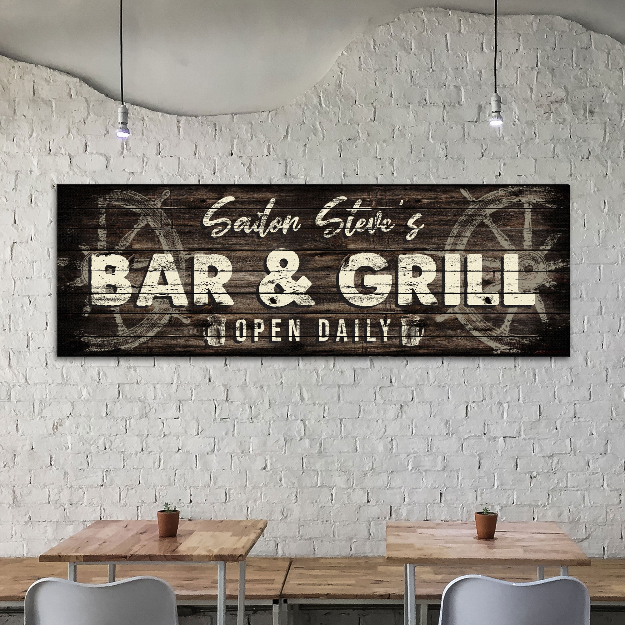 Sailor Bar And Grill Open Daily Sign – S101